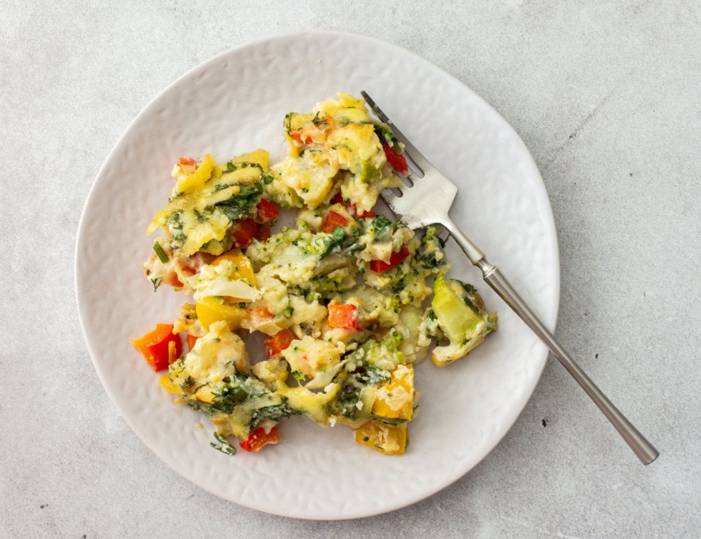 Veggie & Cheese Egg Bake - Capital Area Food Bank